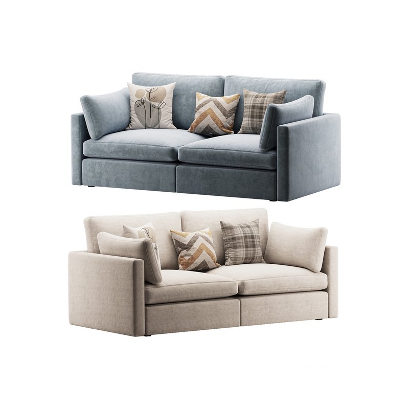 Hackney Lounge Sofa - 3dbrute : 3dmodel furniture and decor