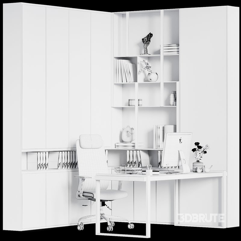 Workplace 11 3d model 3dbrute