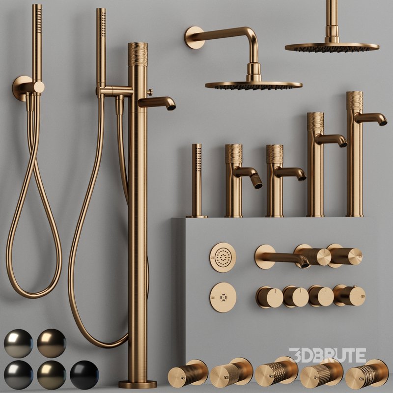 GESSI HABITO bathroom faucet collection 1 3d model 3dbrute