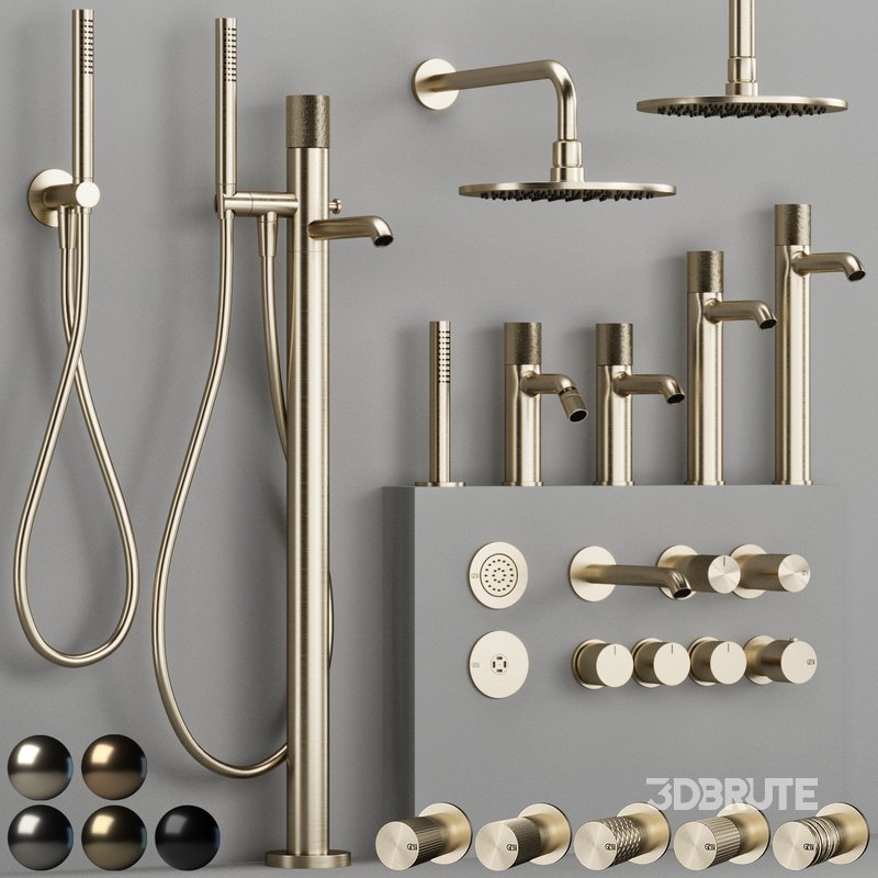 GESSI HABITO bathroom faucet collection 1 3d model 3dbrute