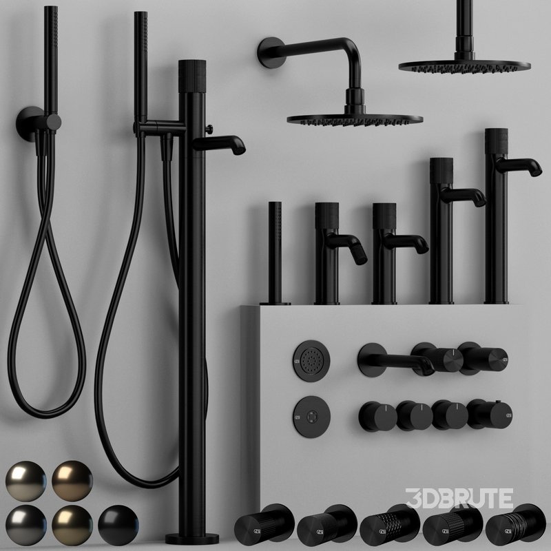GESSI HABITO bathroom faucet collection 1 3d model 3dbrute