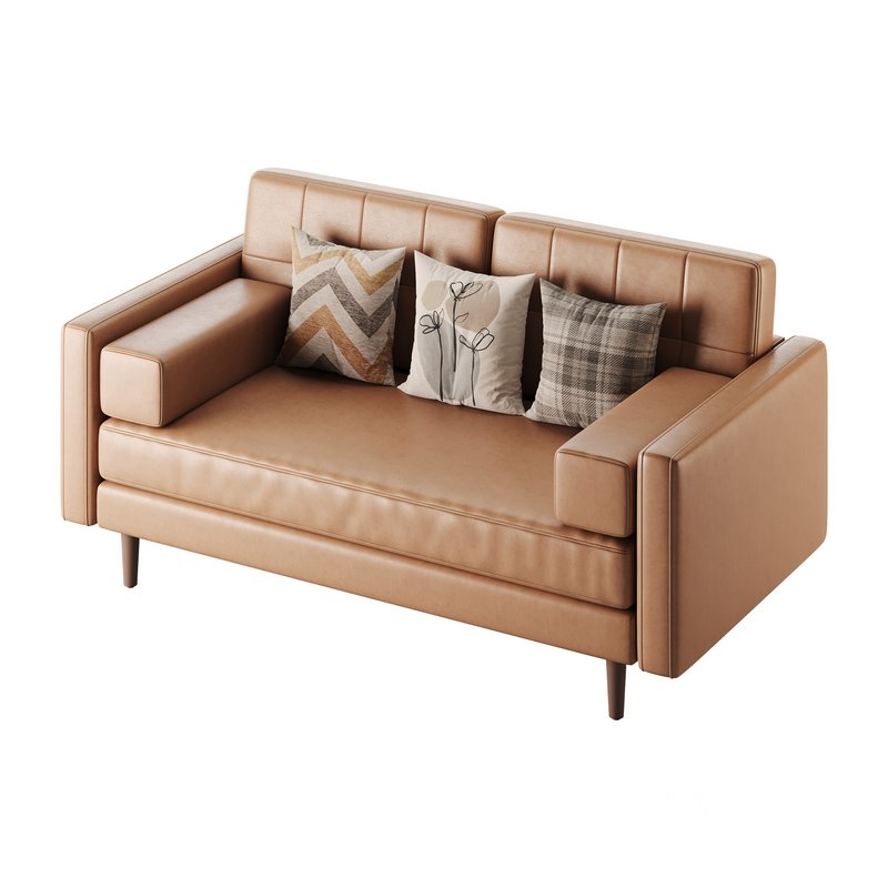 Ritz Luxe 2 Seater Sofa - 3dbrute : 3dmodel furniture and decor