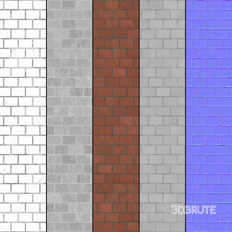 MRF Bricks Set03 3d model 3dbrute