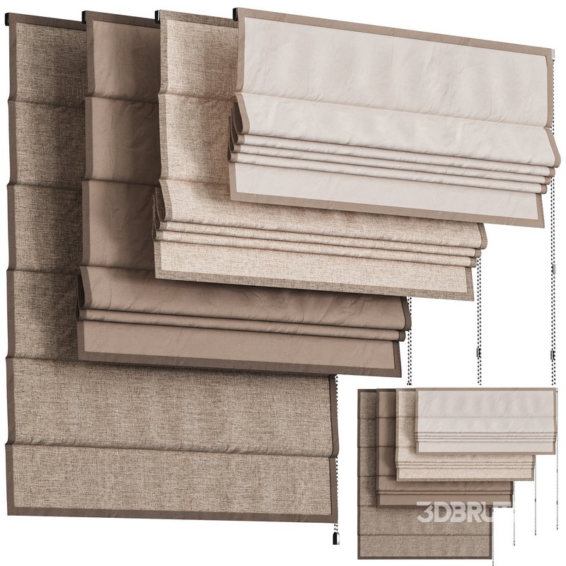 Roman curtain 49 3d model 3dbrute