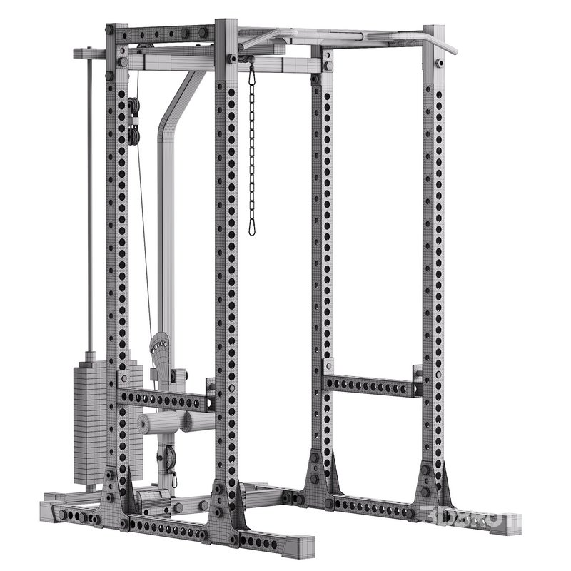 ATX Power Rack 3d model 3dbrute