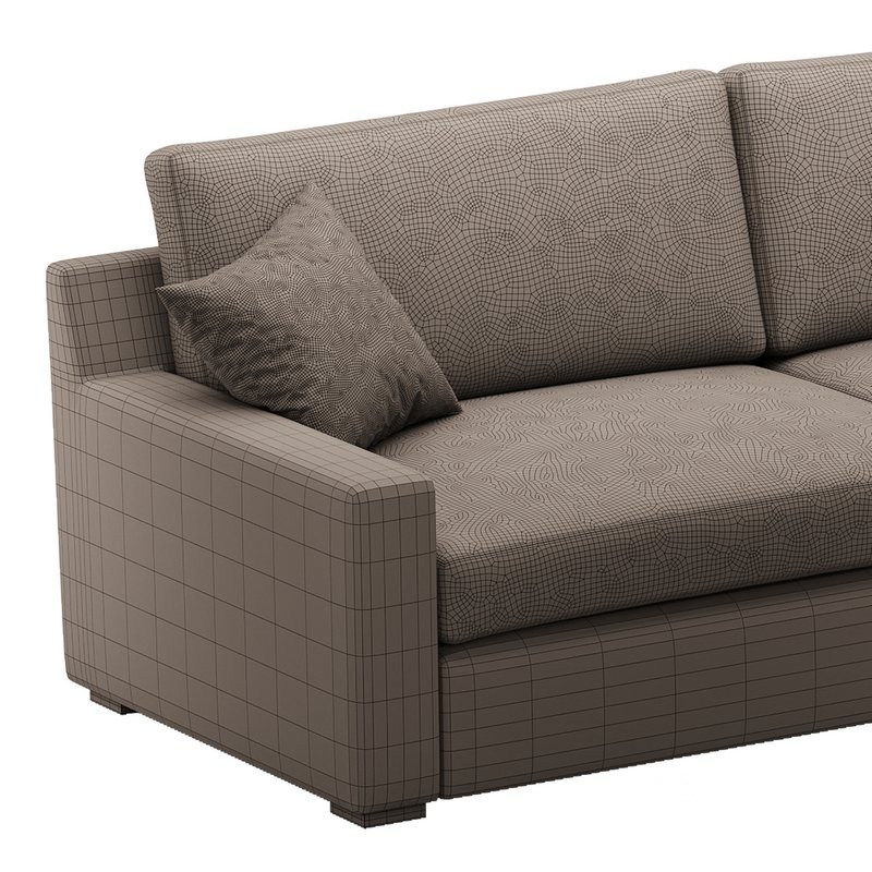 Sutton Large Sofa 3d model 3dbrute