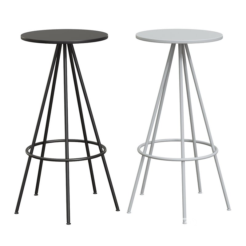 Urban Industrial Five Leg Round Bar Stool - Download -3d Models Free ...
