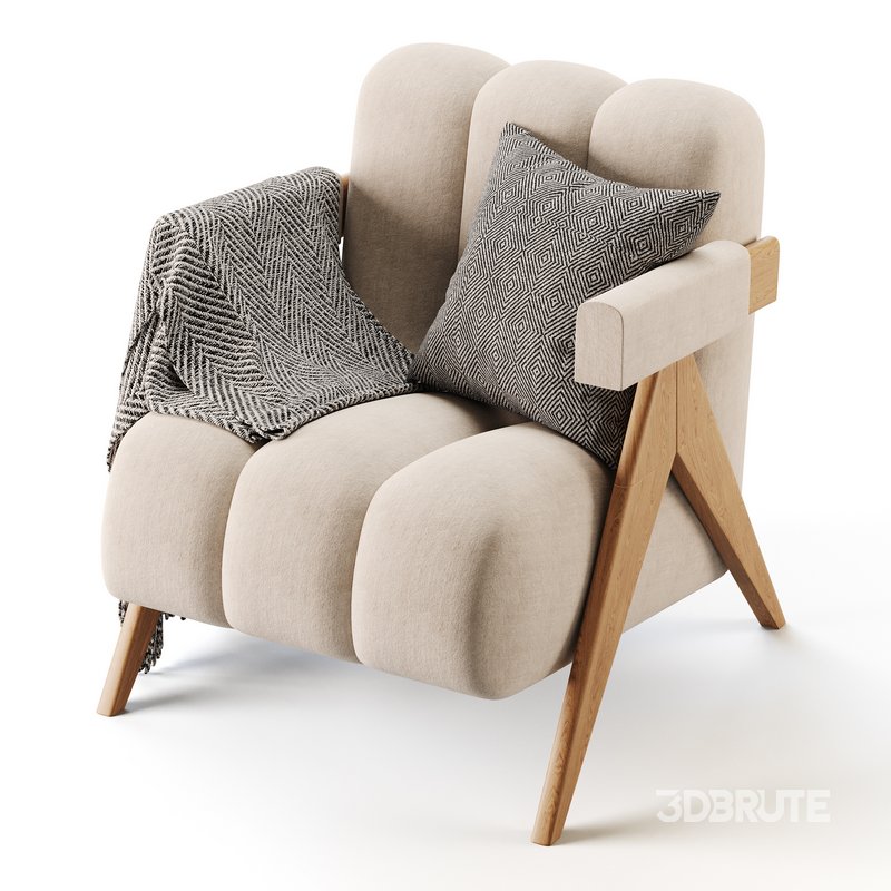 Abstract Arm Chair - 3dbrute : 3dmodel furniture and decor