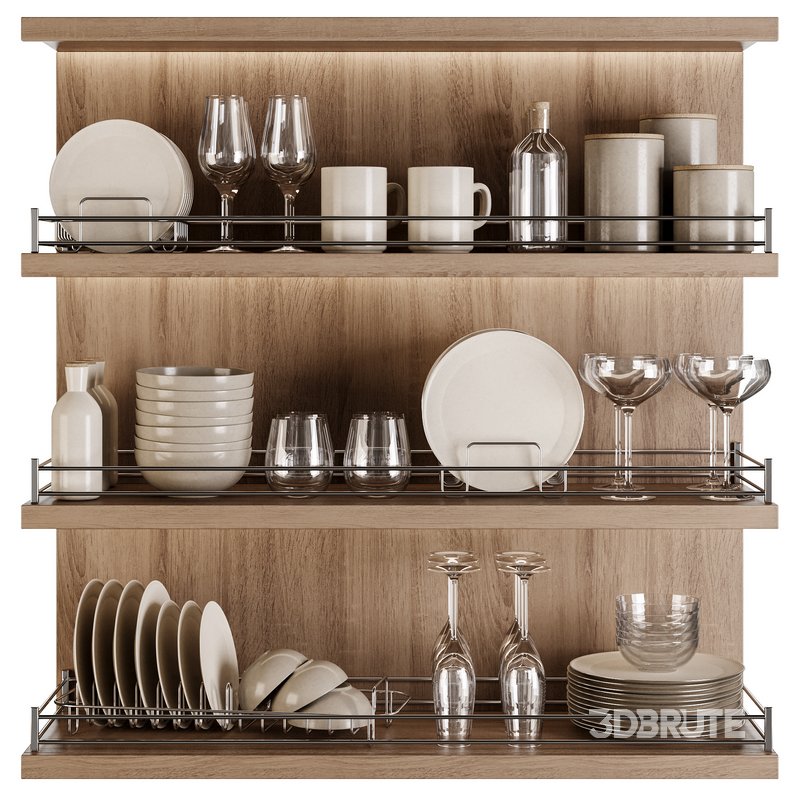 Tableware B017 - Download -3d Models Free -3dbrute