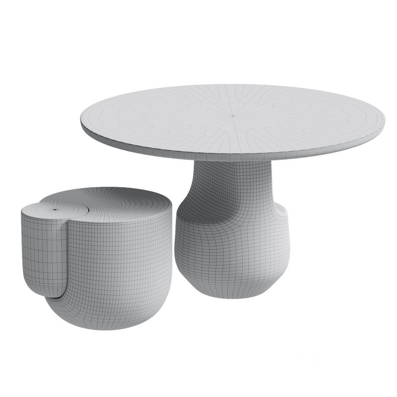 Side Table Embedded 3d model 3dbrute