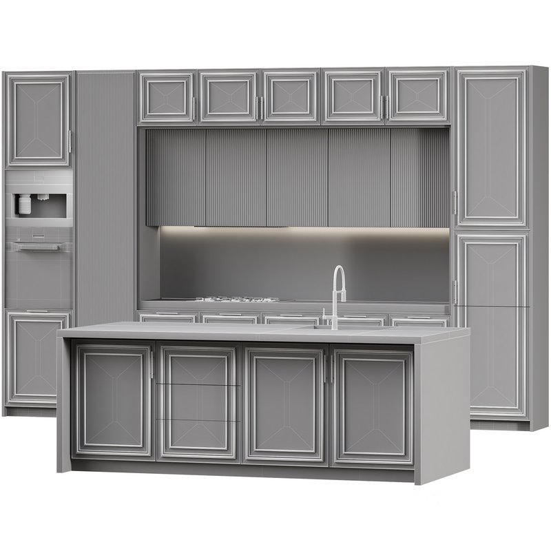 Kitchen R6 - 3dbrute : 3dmodel furniture and decor