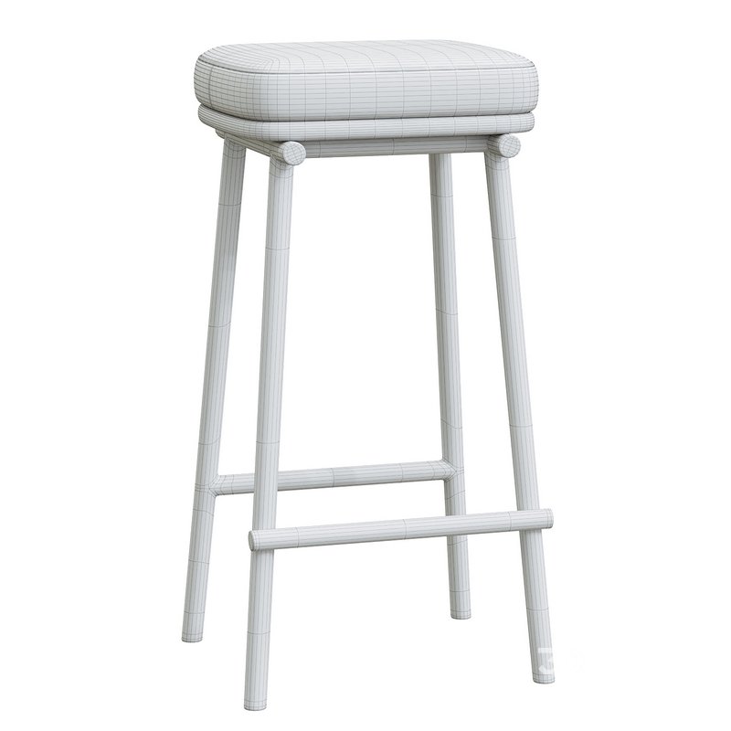 Tubby Tube Bar Stool - Download -3d Models Free -3dbrute
