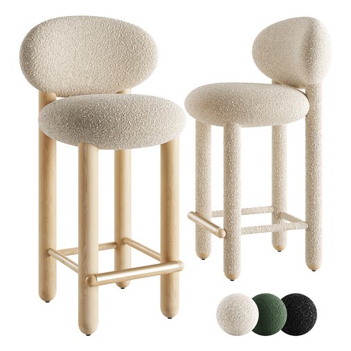 Flock Bar Chairs by NOOM - 3dbrute : 3dmodel furniture and decor