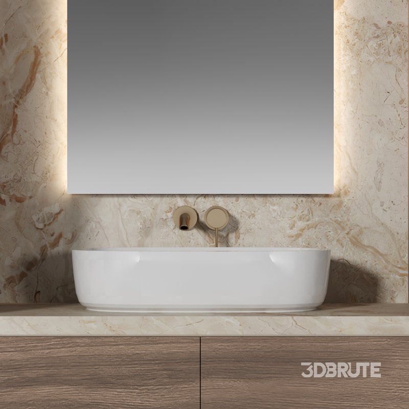 Bathroom Furniture 0200 3d model 3dbrute
