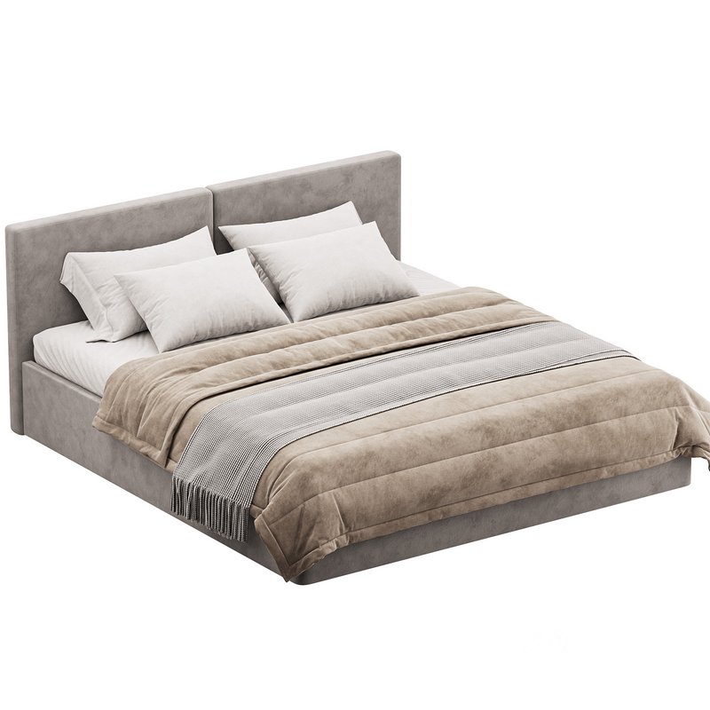 Bed LUiza Grand - Download -3d Models Free -3dbrute