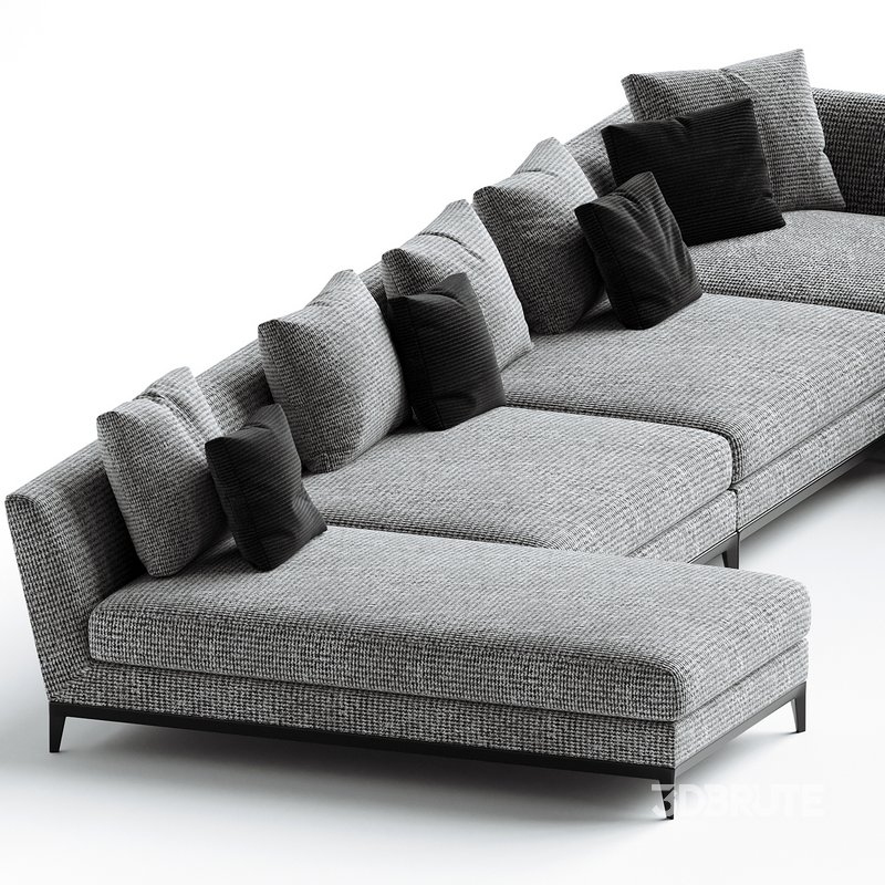 WESTON Sofa Flexform Designer Roberto Lazzeroni - Download -3d Models Free -3dbrute