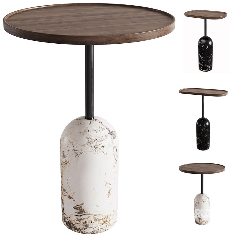 Round coffee table By Porada 3d model 3dbrute