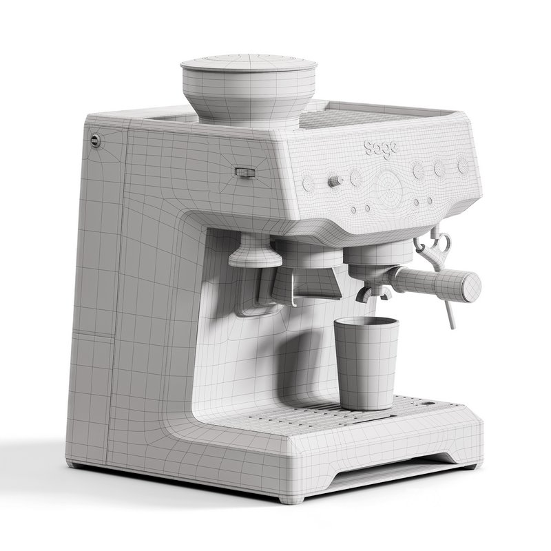 Sage Barista Express Cofee Machine - Download -3d Models Free -3dbrute
