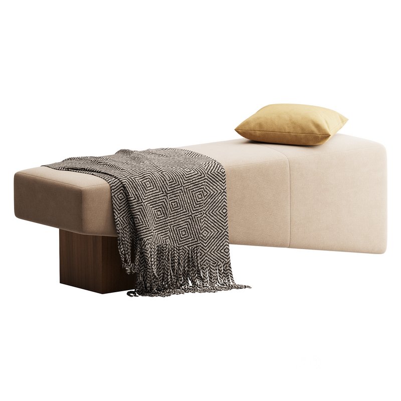 Block Bench - 3dbrute : 3dmodel furniture and decor