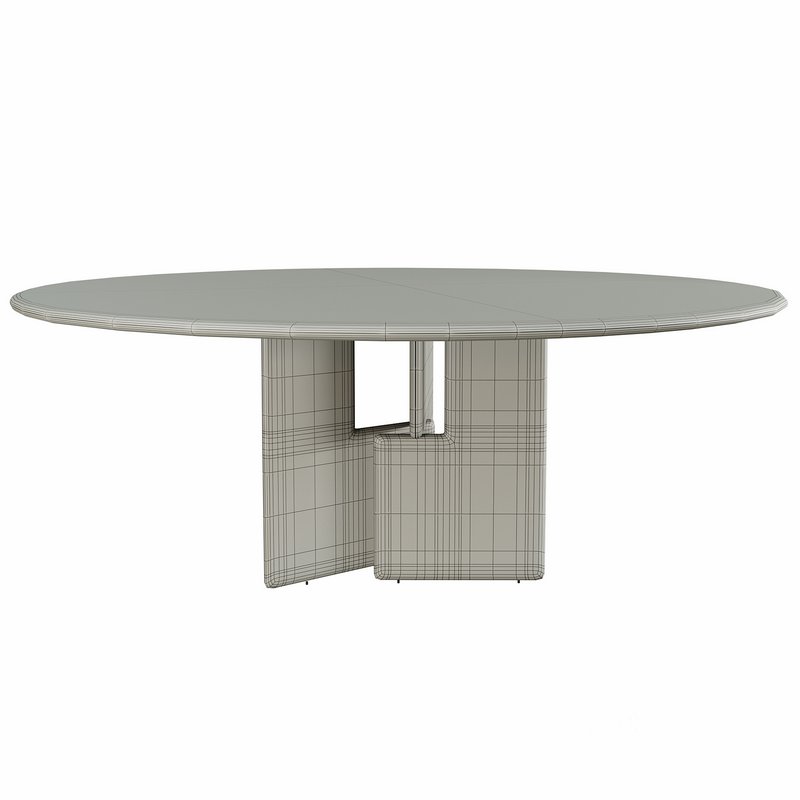 Nico Round dining tableby minotti 3d model 3dbrute