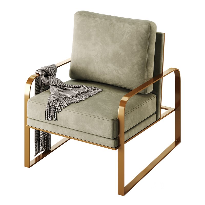Lavish Ergonomic Arm Chair 3d model 3dbrute
