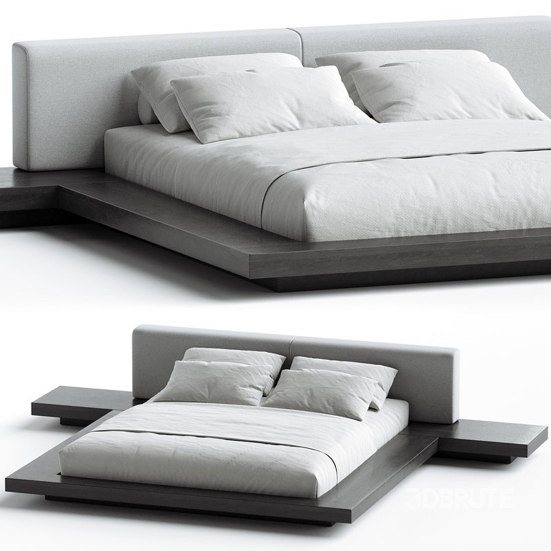 WORTH BED MODLOFT - Download -3d Models Free -3dbrute