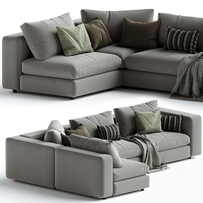 Blanche SOHO sofa Design by Victoria Kameneva - Download -3d Models Free -3dbrute