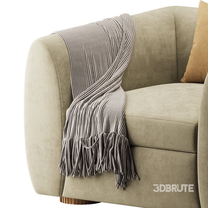 Sennen Armchair 3d model 3dbrute