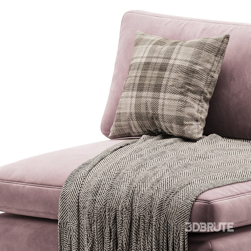 Hackney Lounge Single Seater 3d model 3dbrute