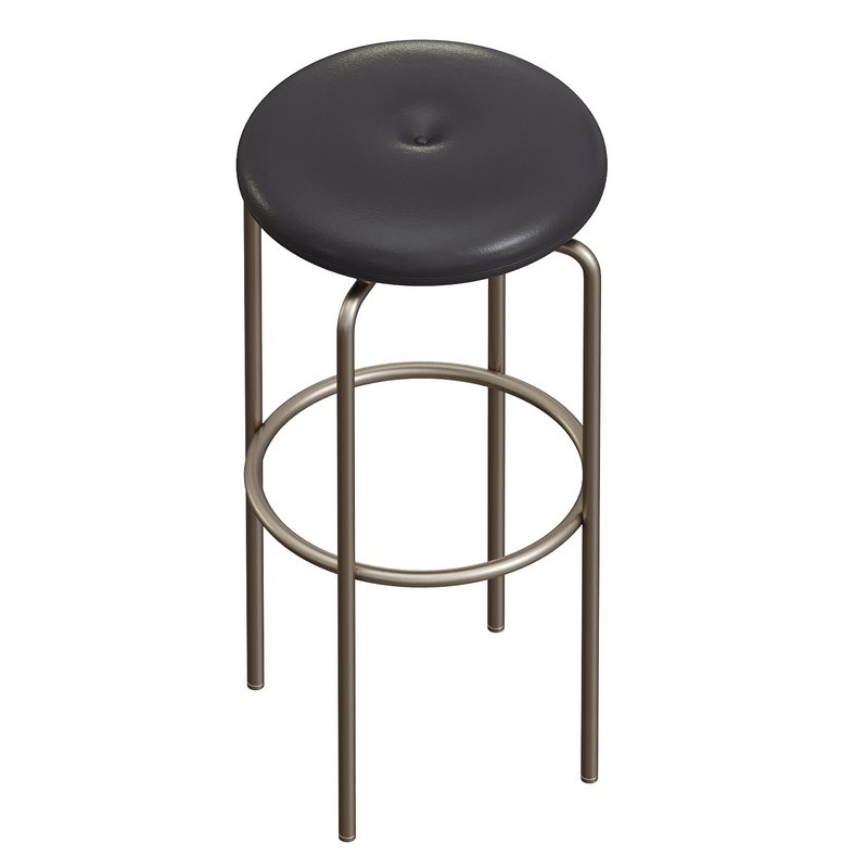 Circular Bar Stool in Bronze and Leather Designed by Craig Bassam ...