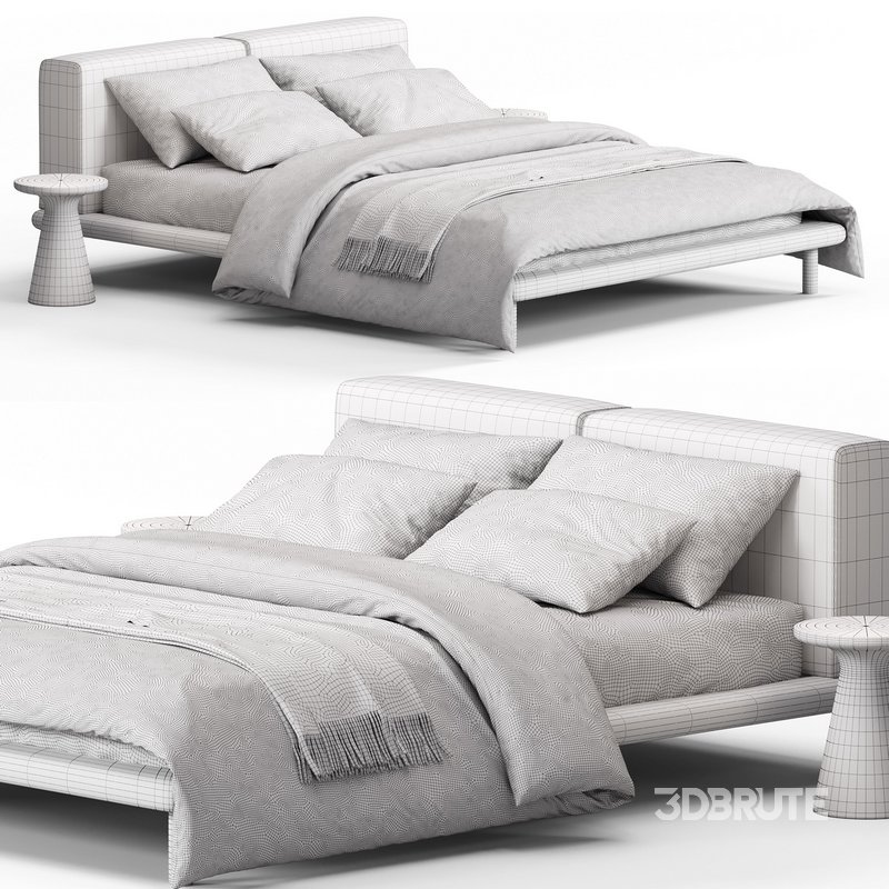 Timothy Bed by Meridiani bed - Download -3d Models Free -3dbrute
