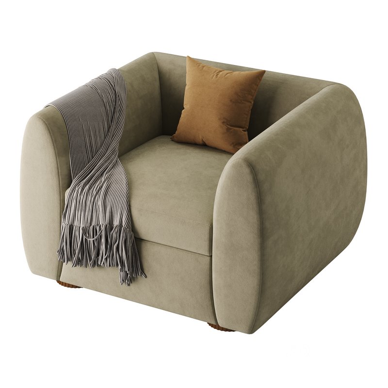 Sennen Armchair 3d model 3dbrute