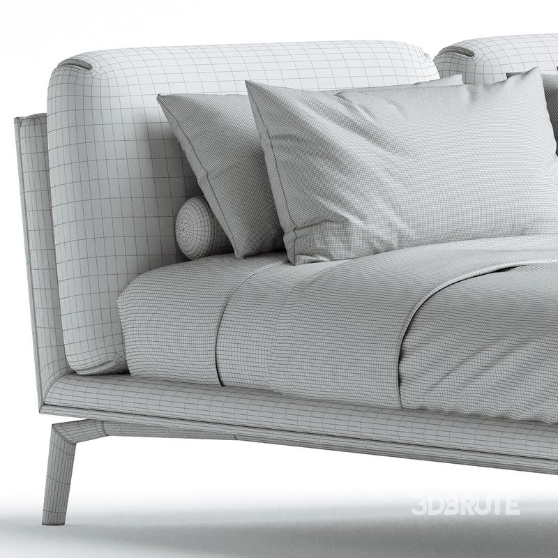 Cosily Bed by Sicis - Download -3d Models Free -3dbrute