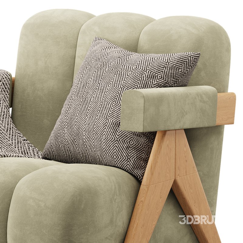 Abstract Arm Chair 3d model 3dbrute