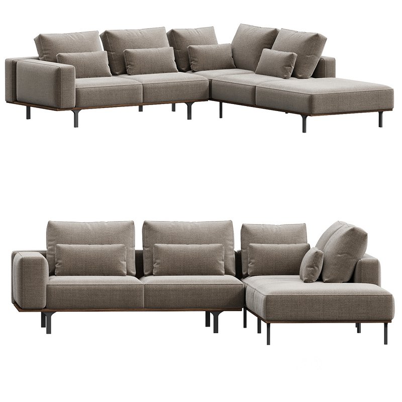 Bross Italian Sectional Sofa by Franco Ferri - Download -3d Models Free ...