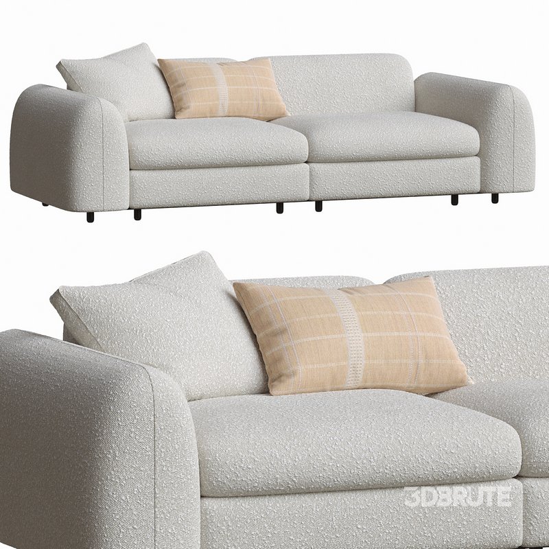 Edo Sofa Arflex - Download -3d Models Free -3dbrute