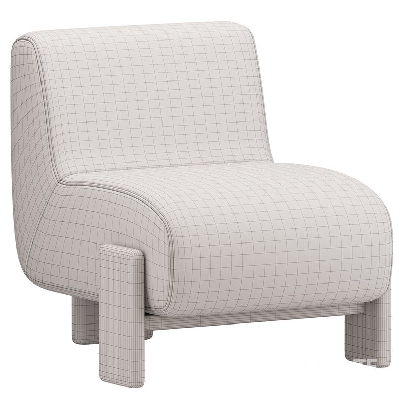 Chelsea Chair, Boucle - Download -3d Models Free -3dbrute