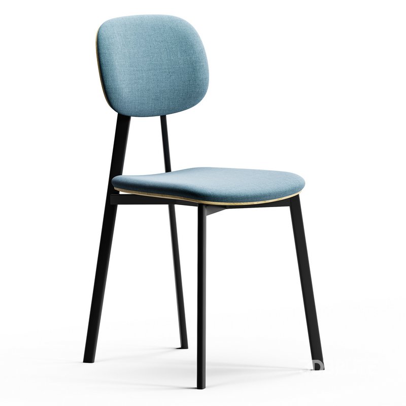 Lollipop Young Fabric And Wood Chairs By Diotti - Download -3d Models ...
