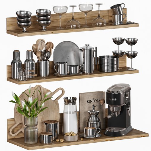 Metal kitchen decor - Download -3d Models Free -3dbrute