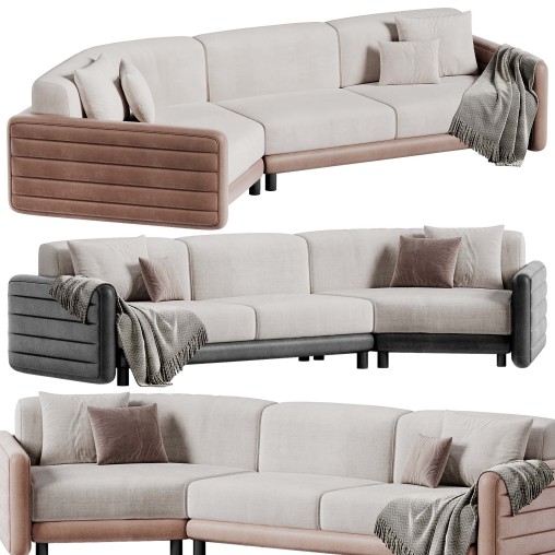 penelope sofa By Sartoris 3D model 3dbrute