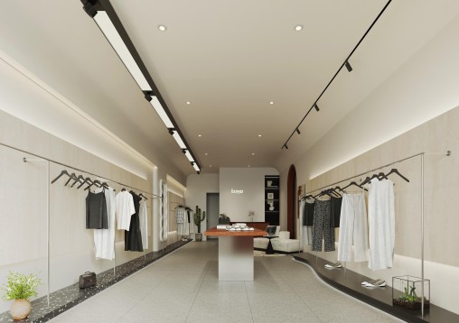 clothing store 3D model 3dbrute