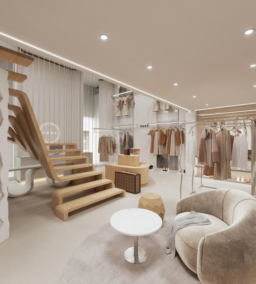 clothing store 3D model 3dbrute