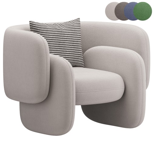 Hide and Seek chair 3D model 3dbrute