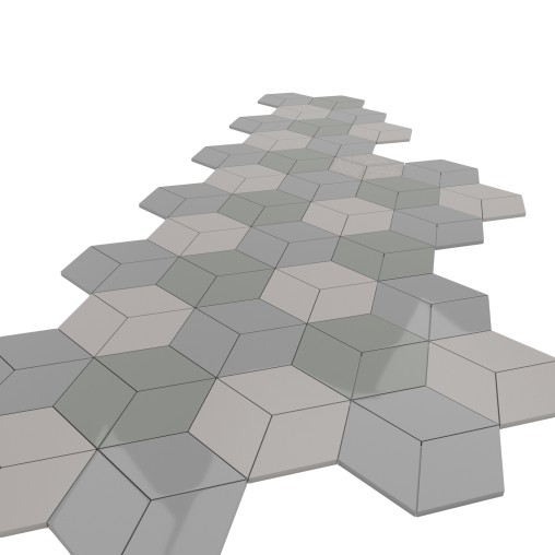 Hexagon Tile 3D model 3dbrute