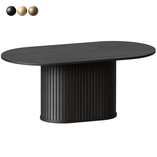 Iris Oval Dining Table 3D model 3dbrute