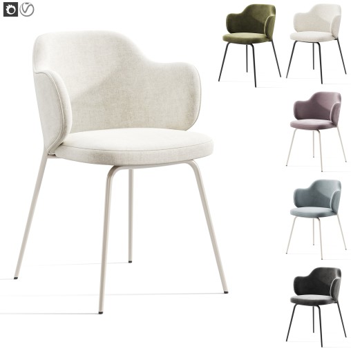 Yunia Chair 3D model 3dbrute