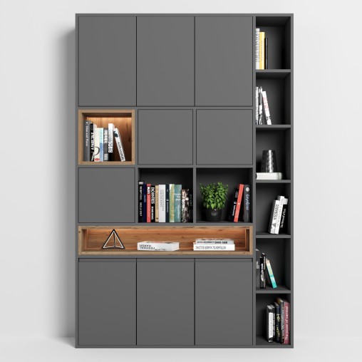 Bookcase 3D model 3dbrute