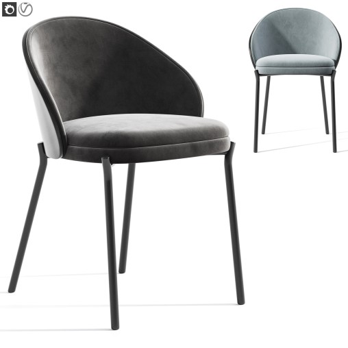 Eamy Chair 3D model 3dbrute