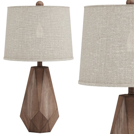 Oneach Rustic Retro Table Lamp 3D model 3dbrute