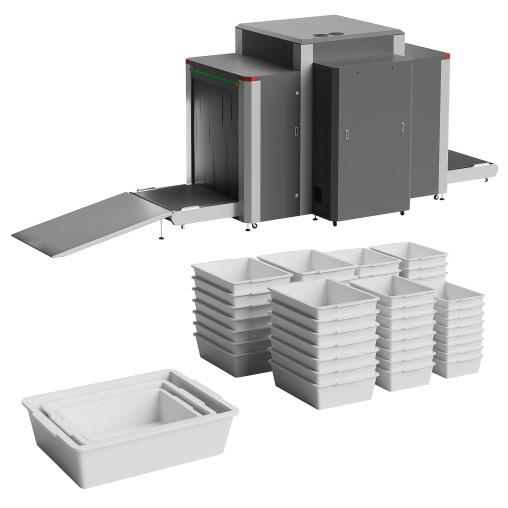 HP-SE100100D Large Dual View X-ray Screening System 3D model 3dbrute
